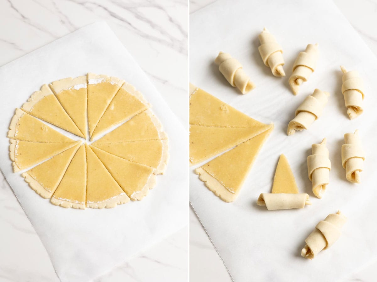 Marzipan Filled Rugelach - Wild Wild Whisk