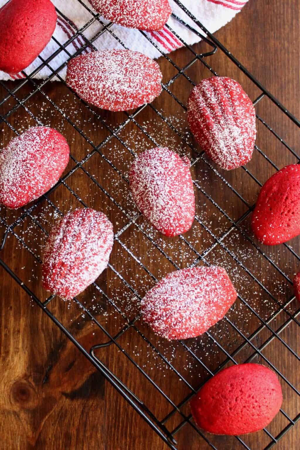Red Velvet Madeleines - Wild Wild Whisk