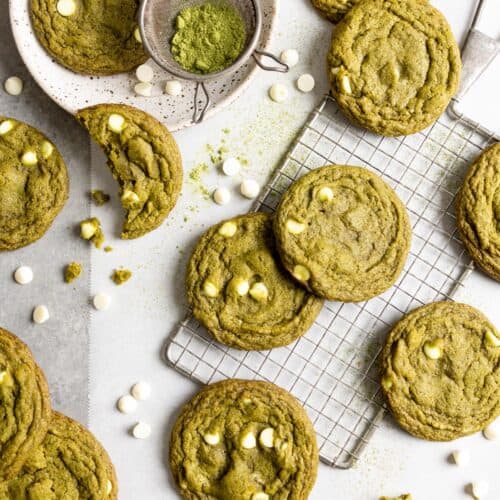 Matcha White Chocolate Cookies - Wild Wild Whisk