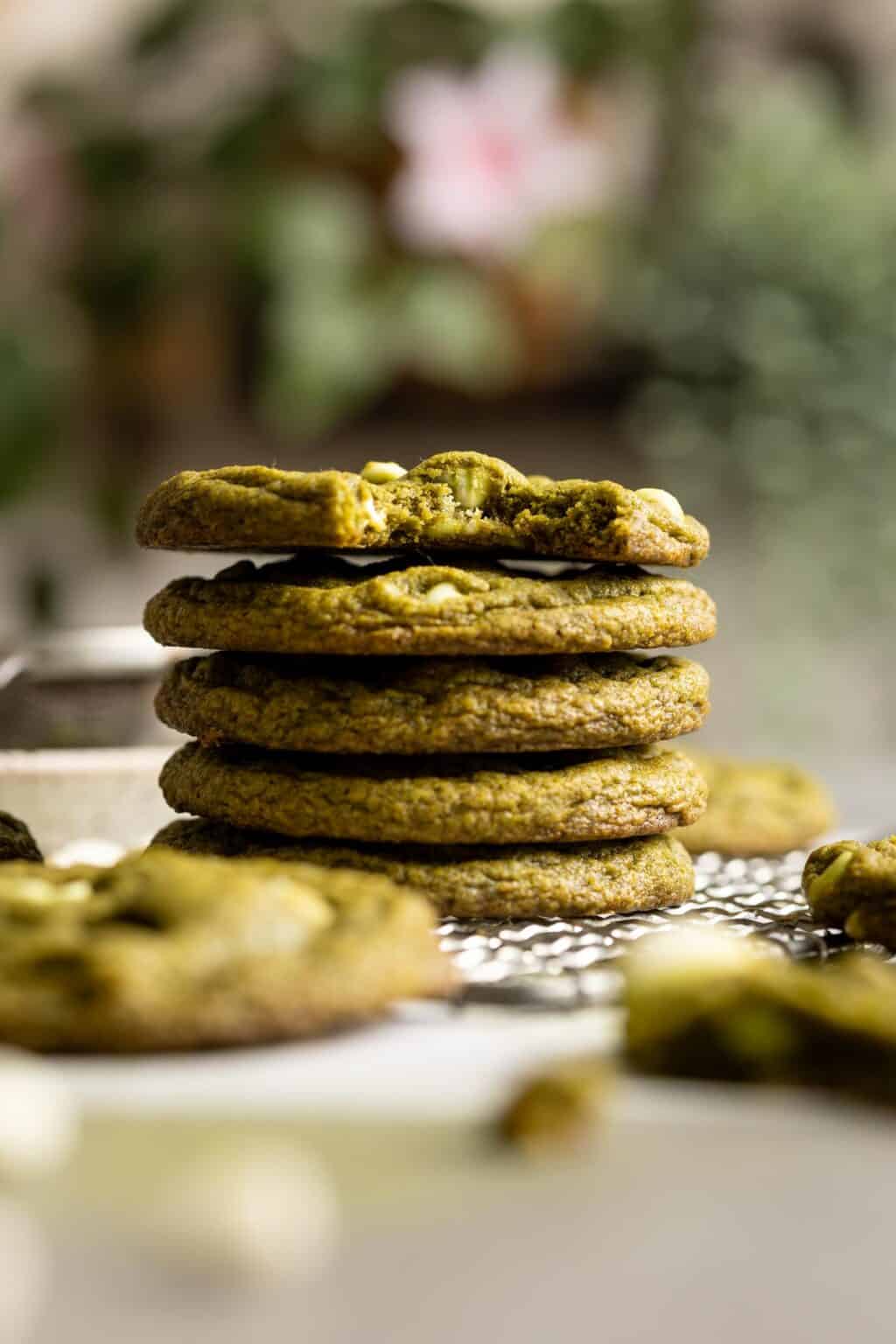 Matcha White Chocolate Cookies - Wild Wild Whisk