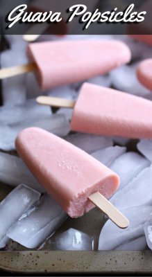 Guava Popsicles - the easiest ice pop recipe - Wild Wild Whisk