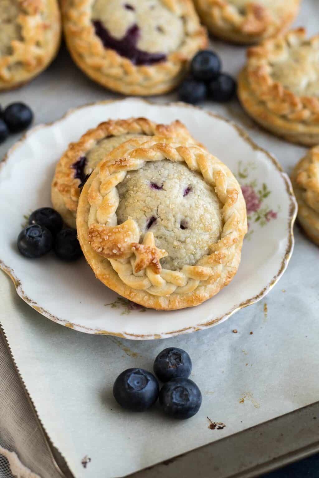 Mini Blueberry Pies - Wild Wild Whisk