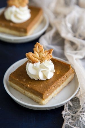 Pumpkin Pie Shortbread Bars - Wild Wild Whisk