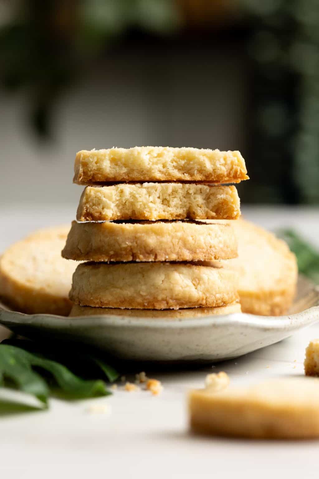 Coconut Shortbread Cookies - Wild Wild Whisk
