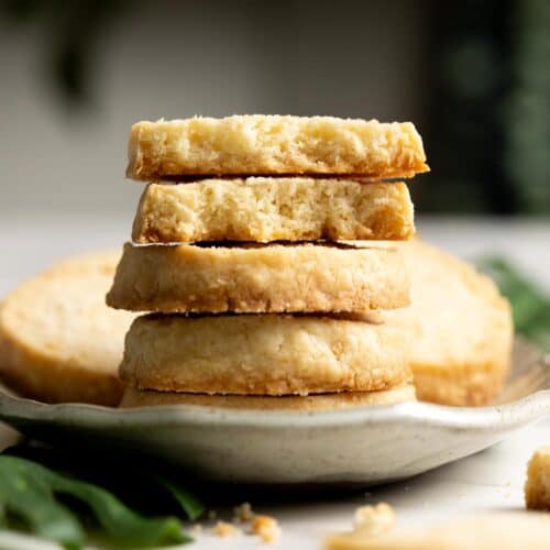 Coconut Shortbread Cookies - Wild Wild Whisk