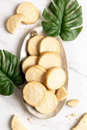Coconut Shortbread Cookies - Wild Wild Whisk