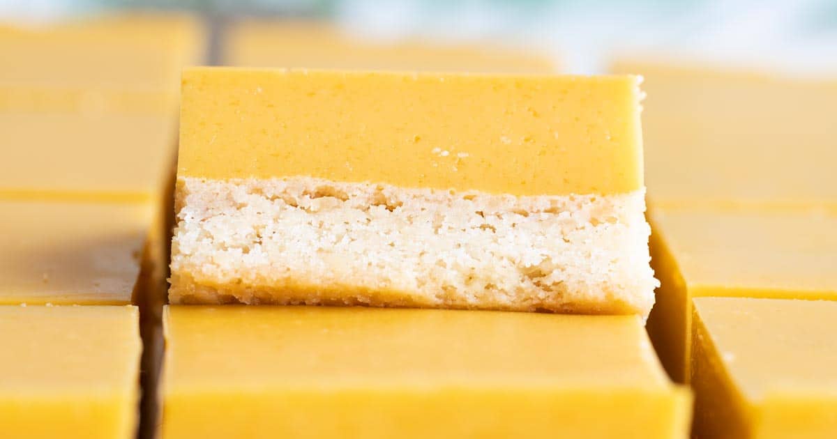 Mango Bars with Macadamia Shortbread Crust - Wild Wild Whisk