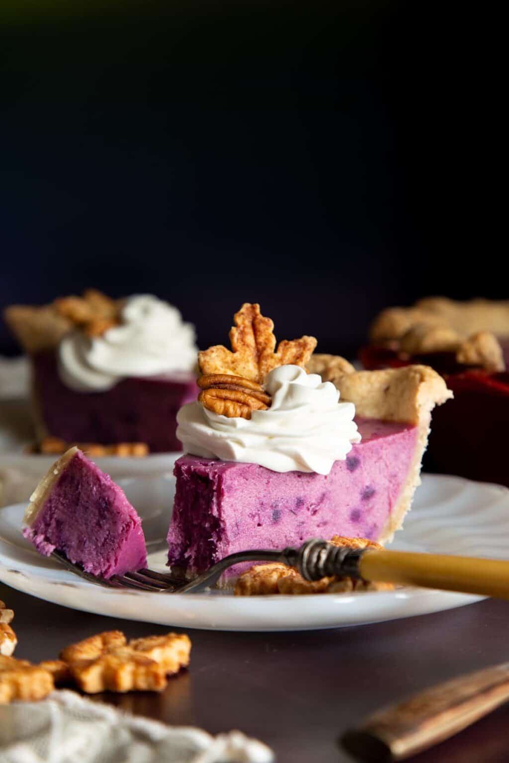 Purple Sweet Potato Pie - Wild Wild Whisk