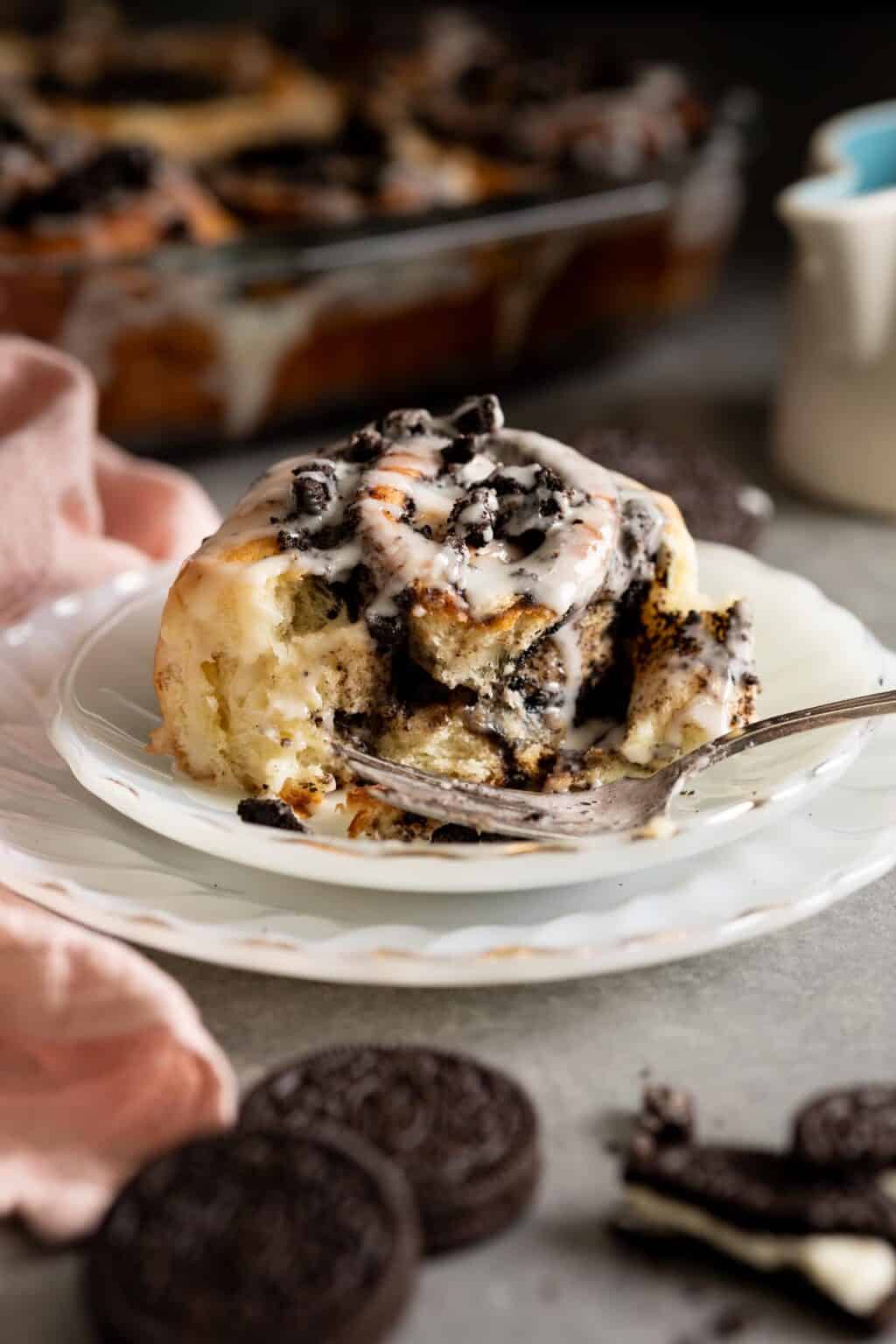 Oreo Cinnamon Rolls - Wild Wild Whisk