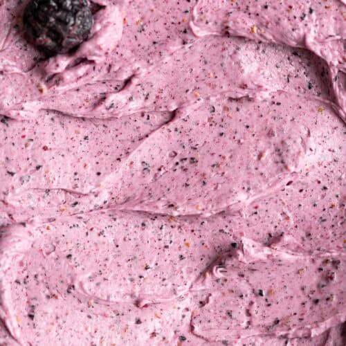 Easy and Vibrant Blueberry Frosting - Wild Wild Whisk