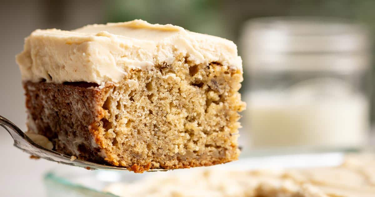 Easy Miso Banana Cake with Brown Butter Frosting - Wild Wild Whisk