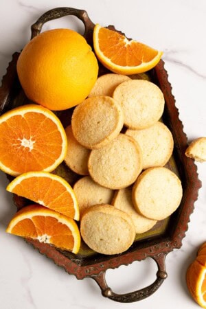 Orange Shortbread Cookies - Wild Wild Whisk